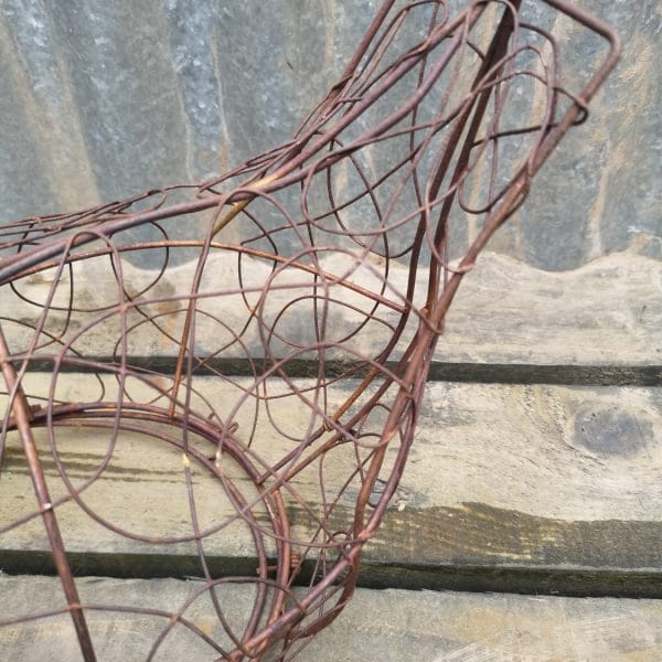 Vintage Metal Wire Topiary Chicken Frame - BAXTER & CO. home