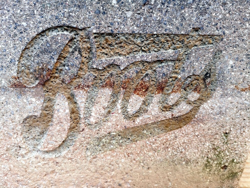 Vintage Stone Block 'Boots' Shop Sign - BAXTER & CO. home
