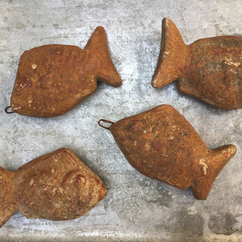 Vintage Terracotta Ornamental Fish - BAXTER & CO. home