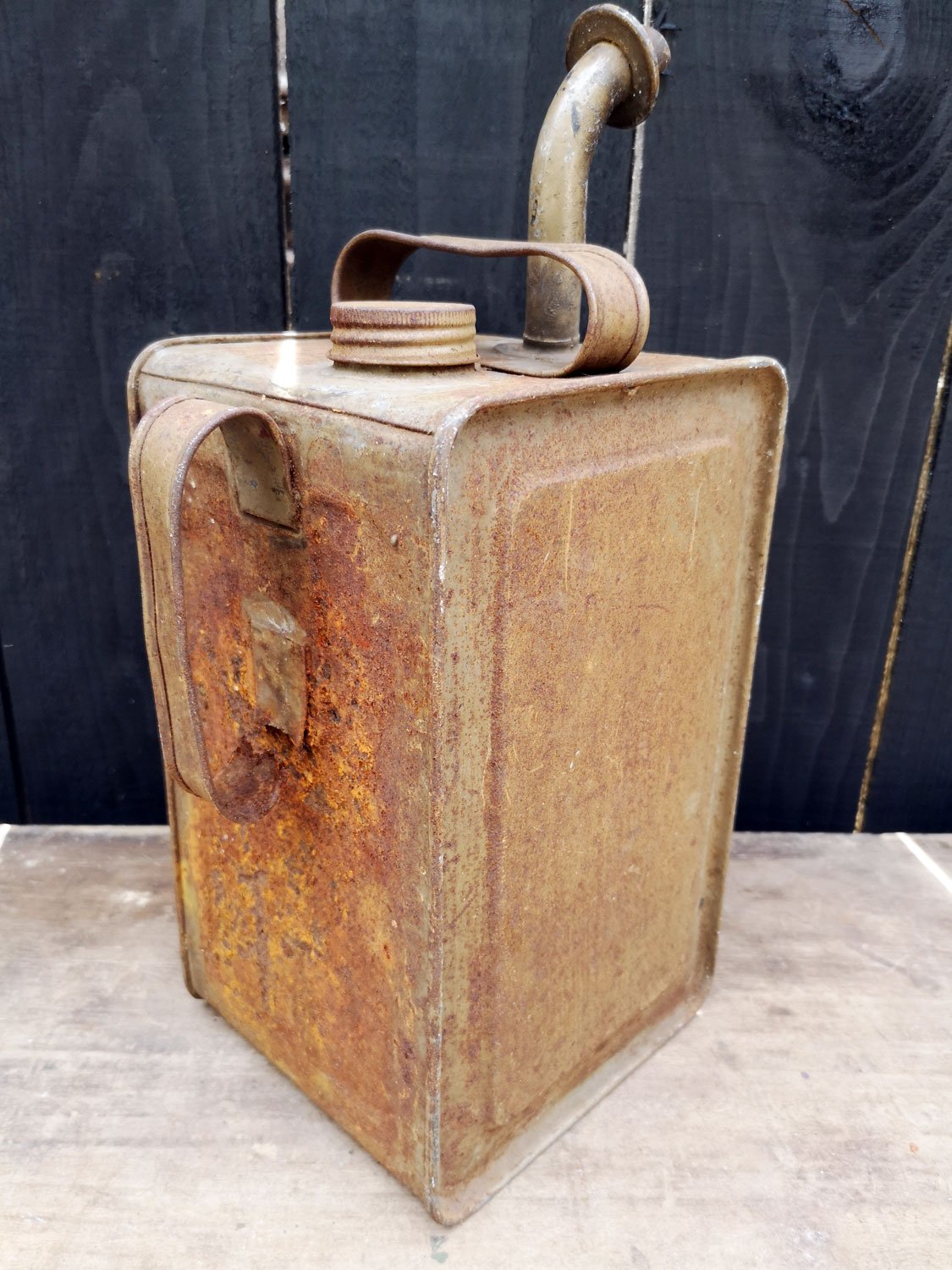 Vintage ESSO Blue Paraffin Metal Fuel Can - BAXTER & CO. home