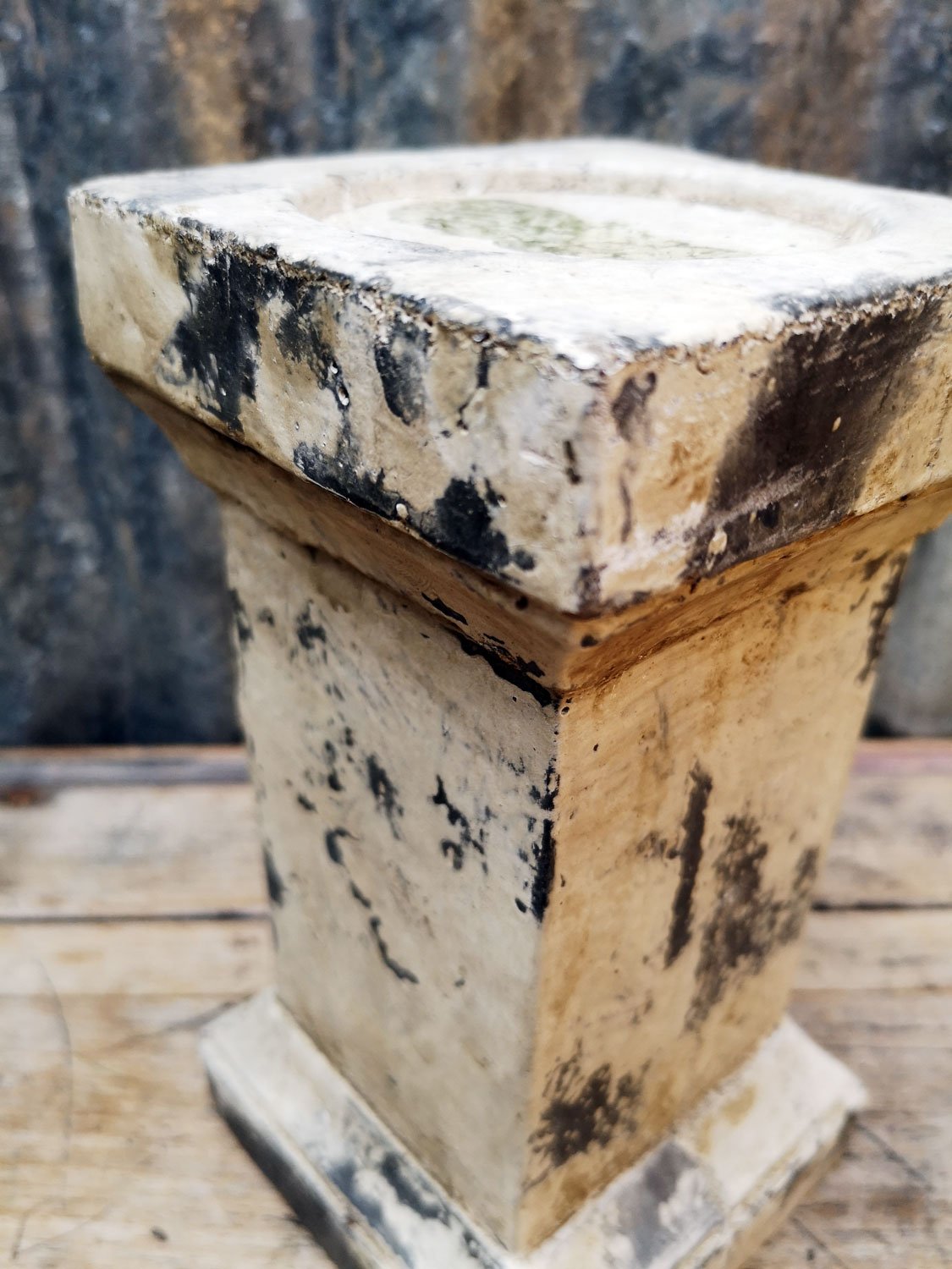 Vintage Stone Candlestick Plinths - BAXTER & CO. home