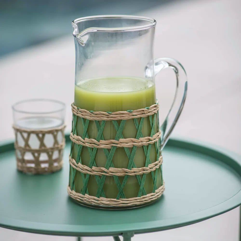 Raffia Glass Jug - BAXTER & CO. home