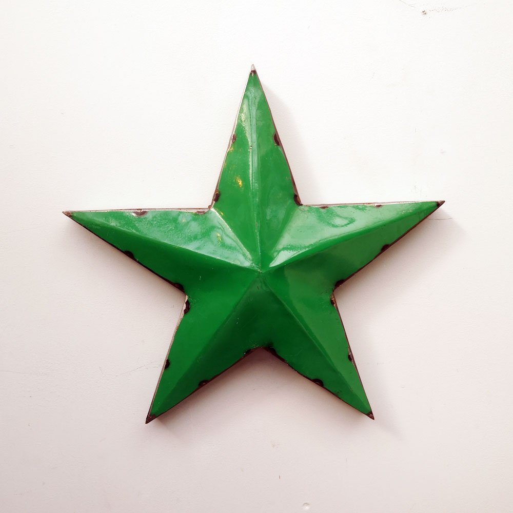 Decorative Green Metal Star - BAXTER & CO. home