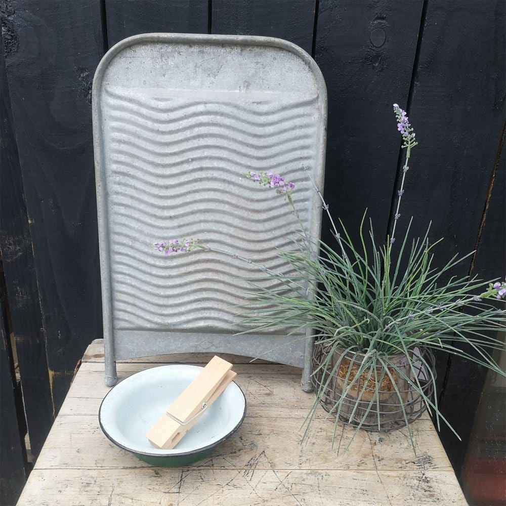 Vintage Galvanised Metal Washboard - BAXTER & CO. home