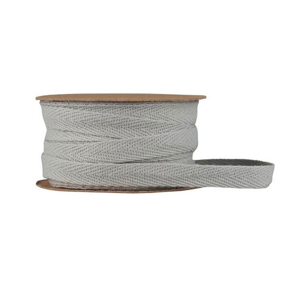 Cotton Ribbon On Spool 5m Ash Grey - BAXTER & CO. home